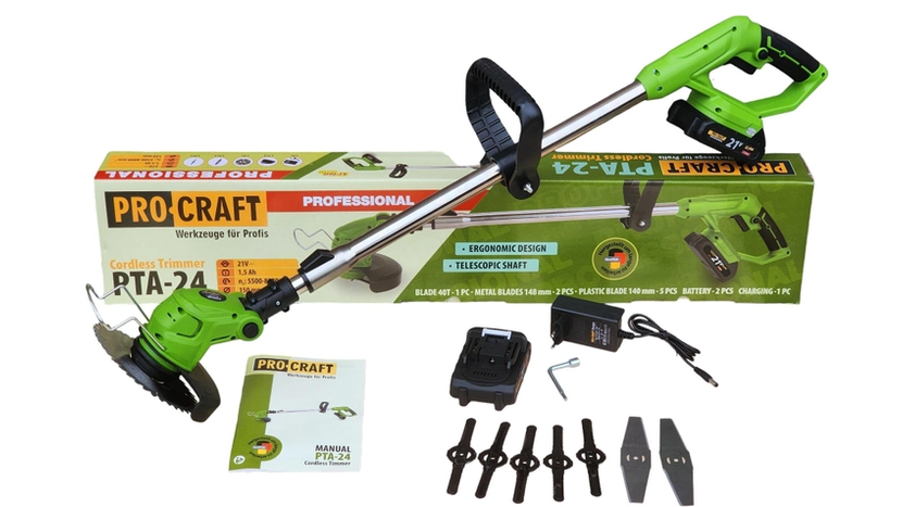 Триммер аккумуляторный ProCraft PTA-24 с АКБ и ЗУ цена на Am.ua