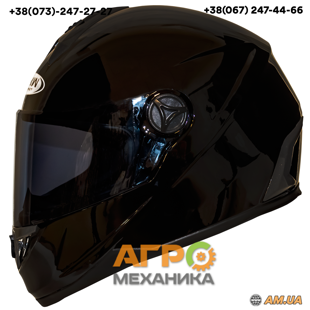 Мотошлем FXW HF-122 DOT solid black закрытый шлем интеграл, full-face ...