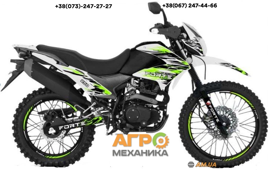 Мотоцикл FORTE FT250GY (зеленый) купить в Киеве, выгодные цены на ...