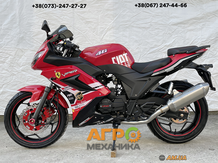 Мотоцикл Viper V250-F2 NEW (красный) купить в Киеве, выгодные цены на ...