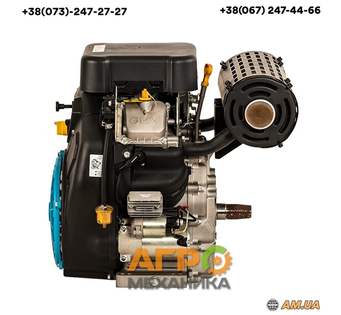 Двигатель Loncin LC2V80FD (шпонка 36.5 мм) бензин 30 л.с. вал 36.50 мм ...
