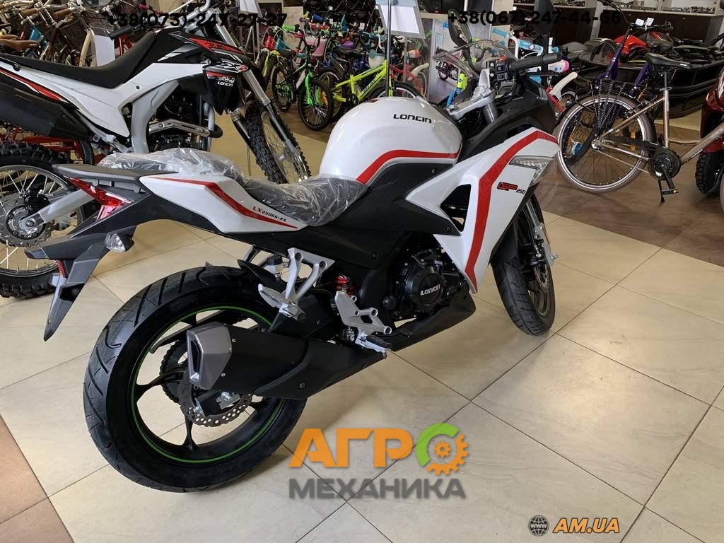 Мотоцикл LONCIN LX250GS-2A GP250 (белый) купить в Киеве (043212) - Агромеханика